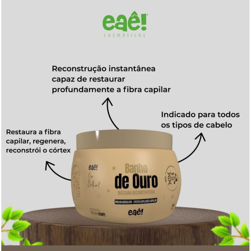 Gold Botox Baño De Oro 500gr - Eaê Cosméticos